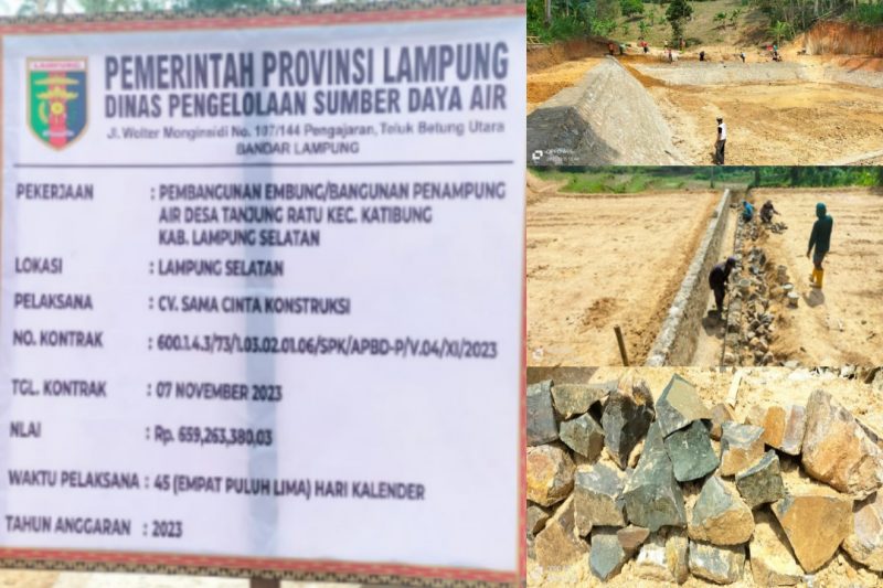 Proyek Embung di Desa Tanjung Ratu Jadi 'Bancakan' Korupsi? CV Sama ...