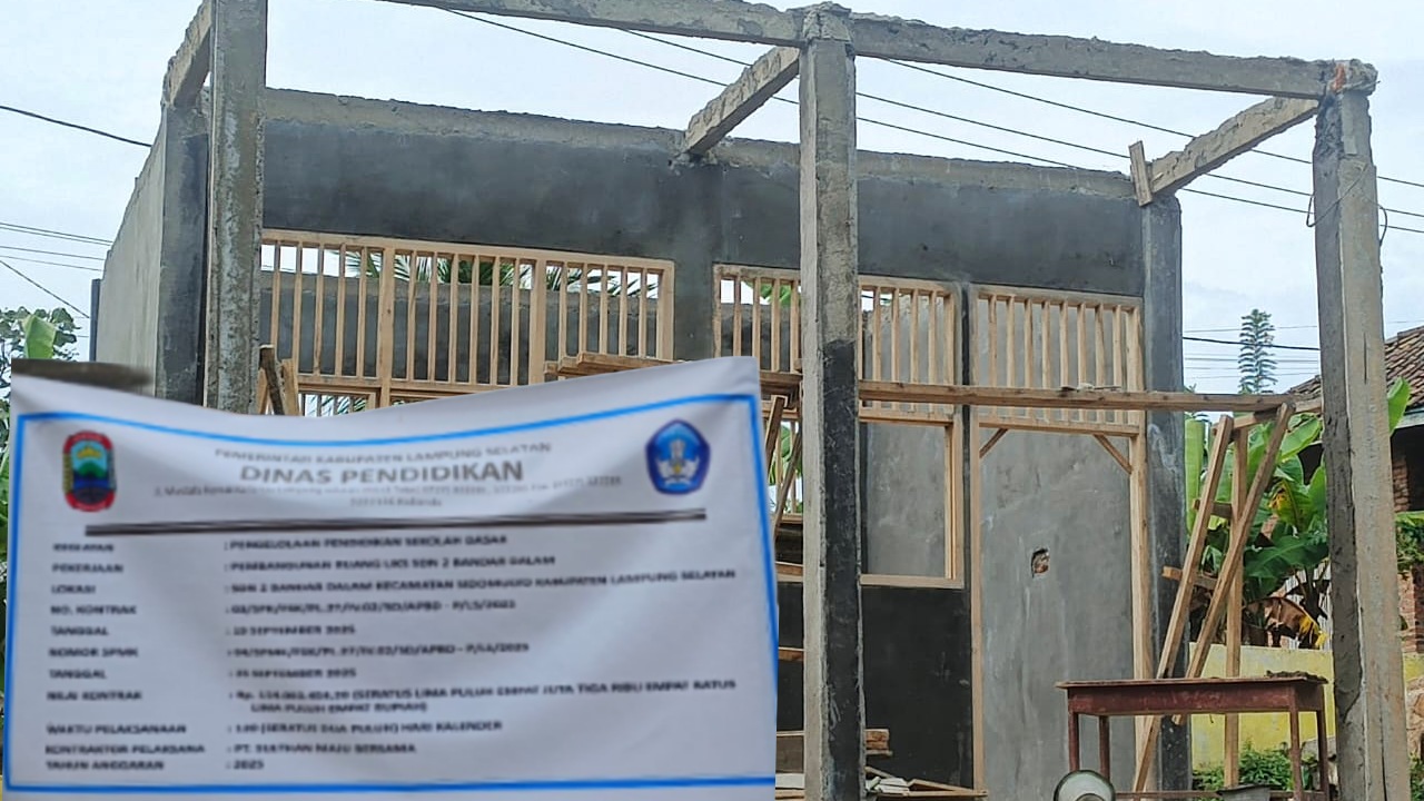 Proyek Ruang UKS SDN 2 Bandar Dalam Diduga Asal-asalan, Balok Retak dan ...